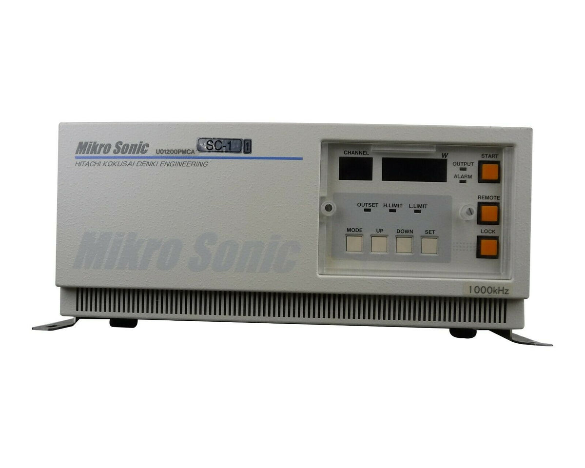 MIKRO SONIC HITACHI KOKUSAI DENKI ENGINEERING ULTRASONIC GENERATOR U01 – www.myvisionsurplus.com