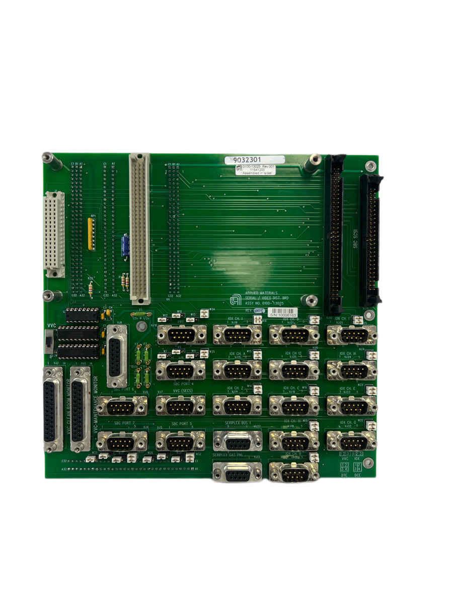 AMAT APPLIED MATERIALS SERIAL/VIDEO DISTRIBUTION PCB 0100-13025 REV 00 ...
