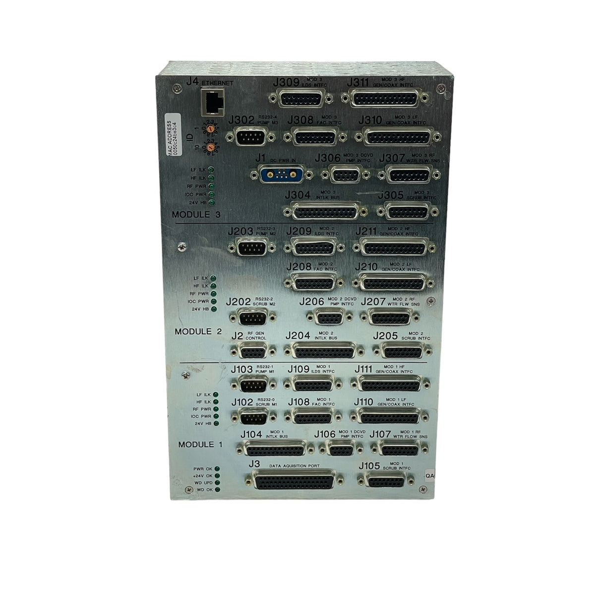 NOVELLUS 61-351750-00 3 MODULE FE-HD EIOC 2 RF RACK & FAC REV A CONTRO ...