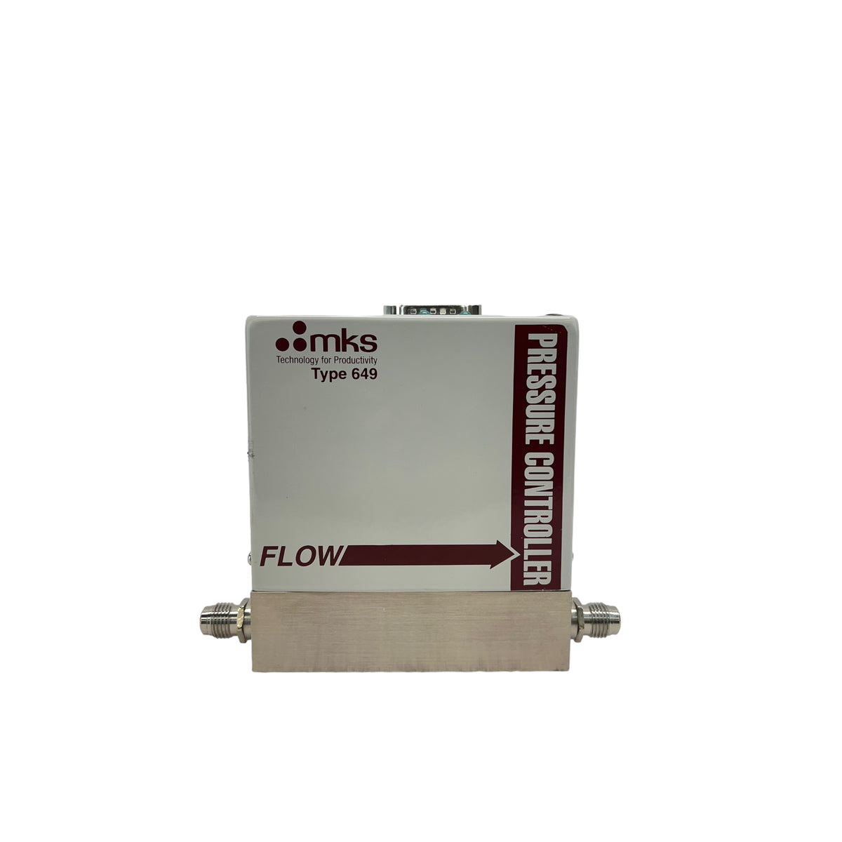 MKS PRESSURE CONROLLER TYPE 649 N2 1000 SCCM 100 TORR 649B01312T13C2VR ...