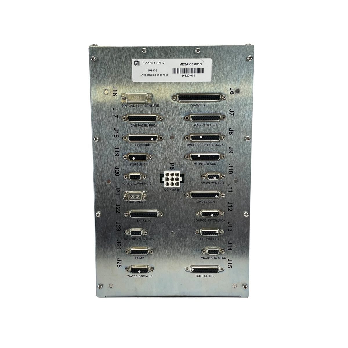 AMAT APPLIED MATERIALS 0195-15014 MESA C3 CIOC PRODUCER INTERFACE MODU ...