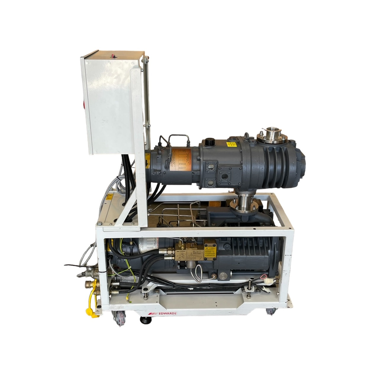 EDWARDS QMB250 MECHANICAL BOOSTER PUMP QDP80 DRY PUMP WATER COOLED HOF ...