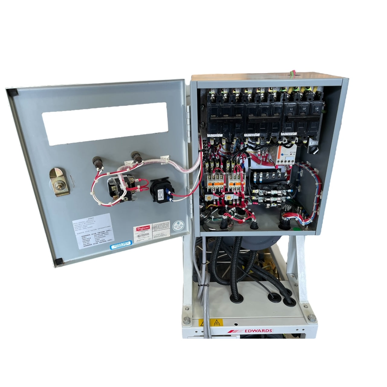 EDWARDS QMB250 MECHANICAL BOOSTER PUMP QDP80 DRY PUMP WATER COOLED HOF ...