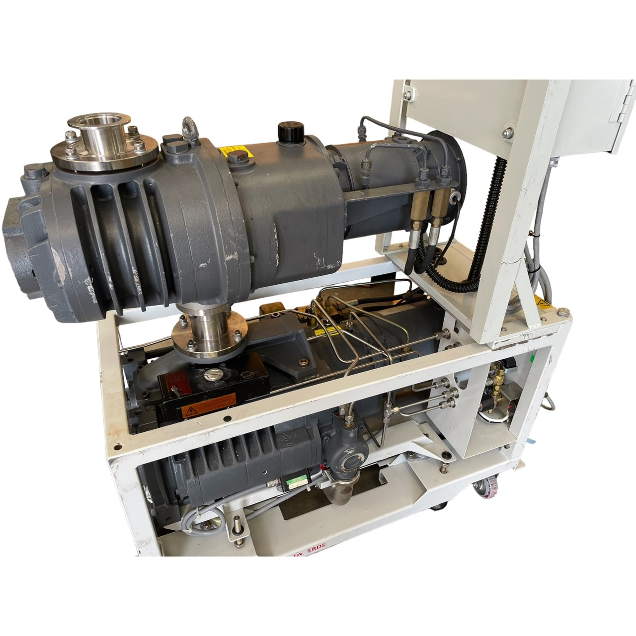 EDWARDS QMB250 MECHANICAL BOOSTER PUMP QDP80 DRY PUMP WATER COOLED HOF ...