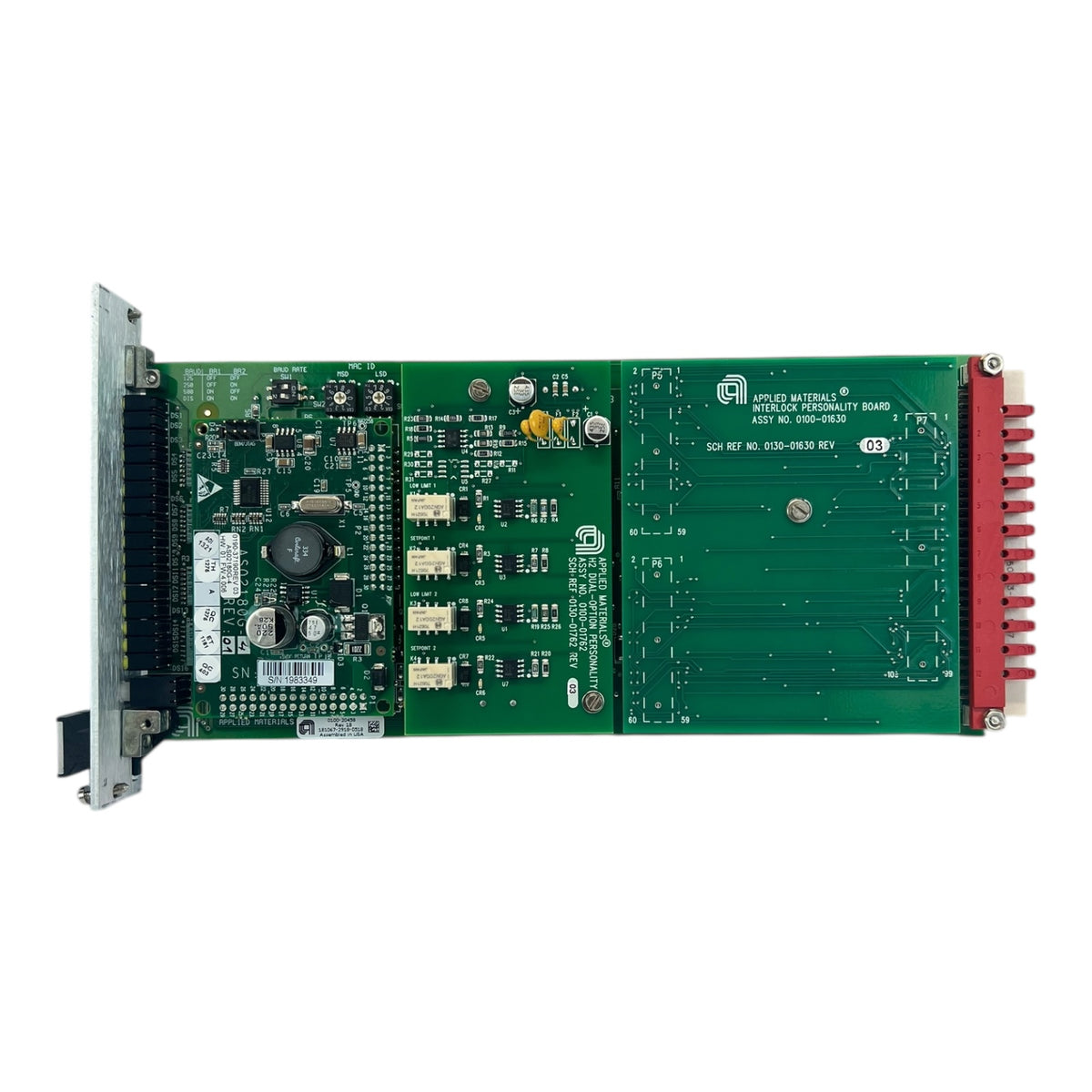 AMAT APPLIED MATERIALS 0100-20458 INTERLOCK TxZ GAS BOX PCB CARD – www ...