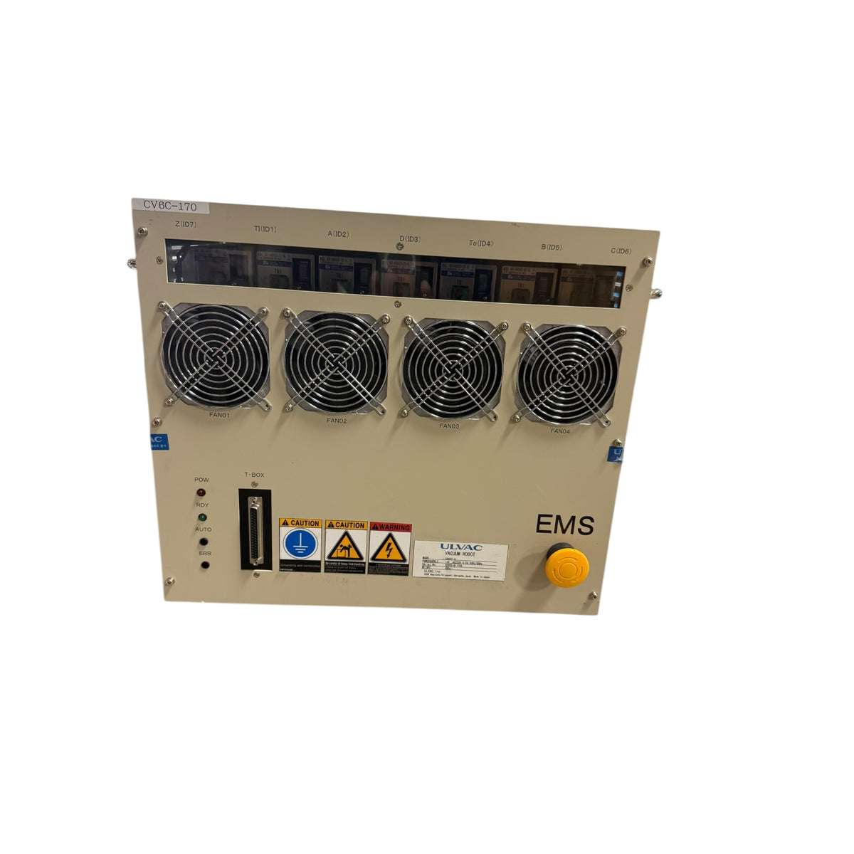 ULVAC CV6V-170 CONTROL UNIT FOR VACUUM ROBOT COVOT-6 NIHON SUPERIOR SN ...