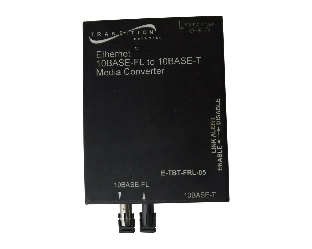 TRANSITION NETWORKS ETHERNET 10BASE-FL TO 10BASE-T MEDIA CONVERTER E-T ...