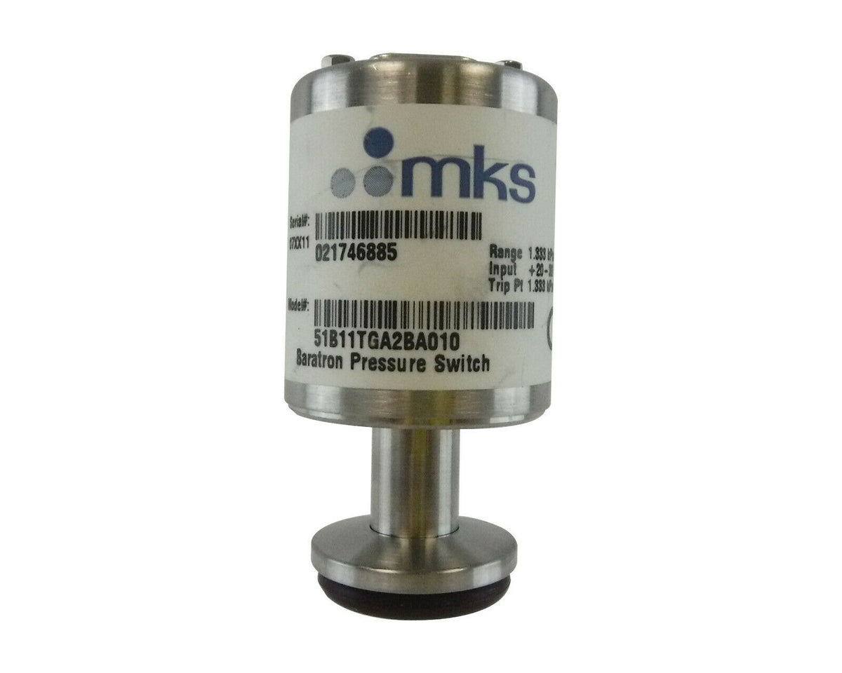 MKS INSTRUMENTS SINGLE ENDED ABSOLUTE PRESSURE SWITCH MODEL 51A11TGA2B ...