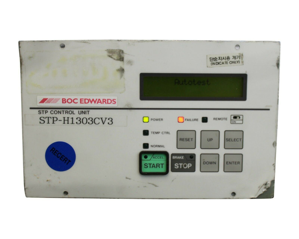 BOC EDWARD STP CONTROL UNIT TURBO MOLECULAR PUMP CONTROL UNIT STP-H130 ...