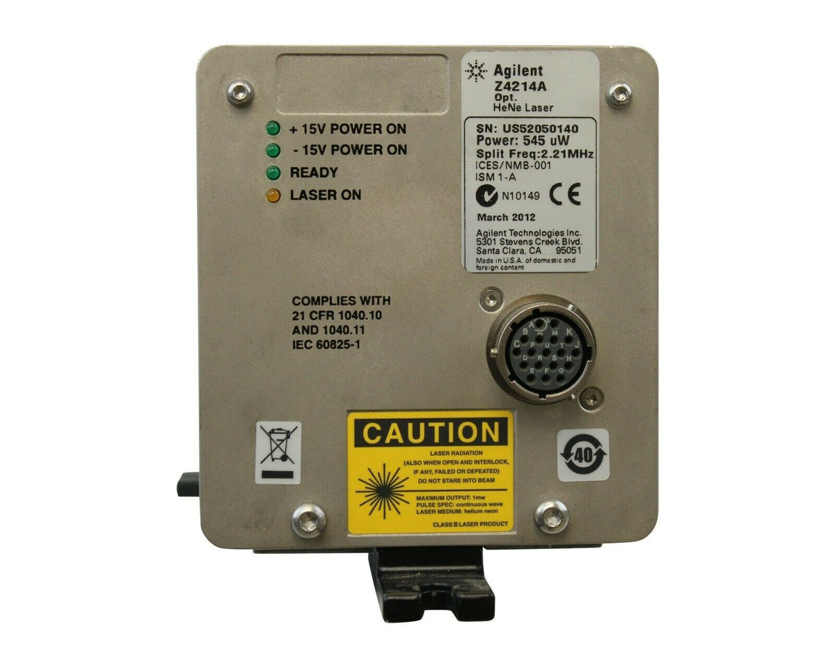 AGILENT Z4214A INTERFEROMETER LASER HEAD 545UW 2.21MHZ – www ...