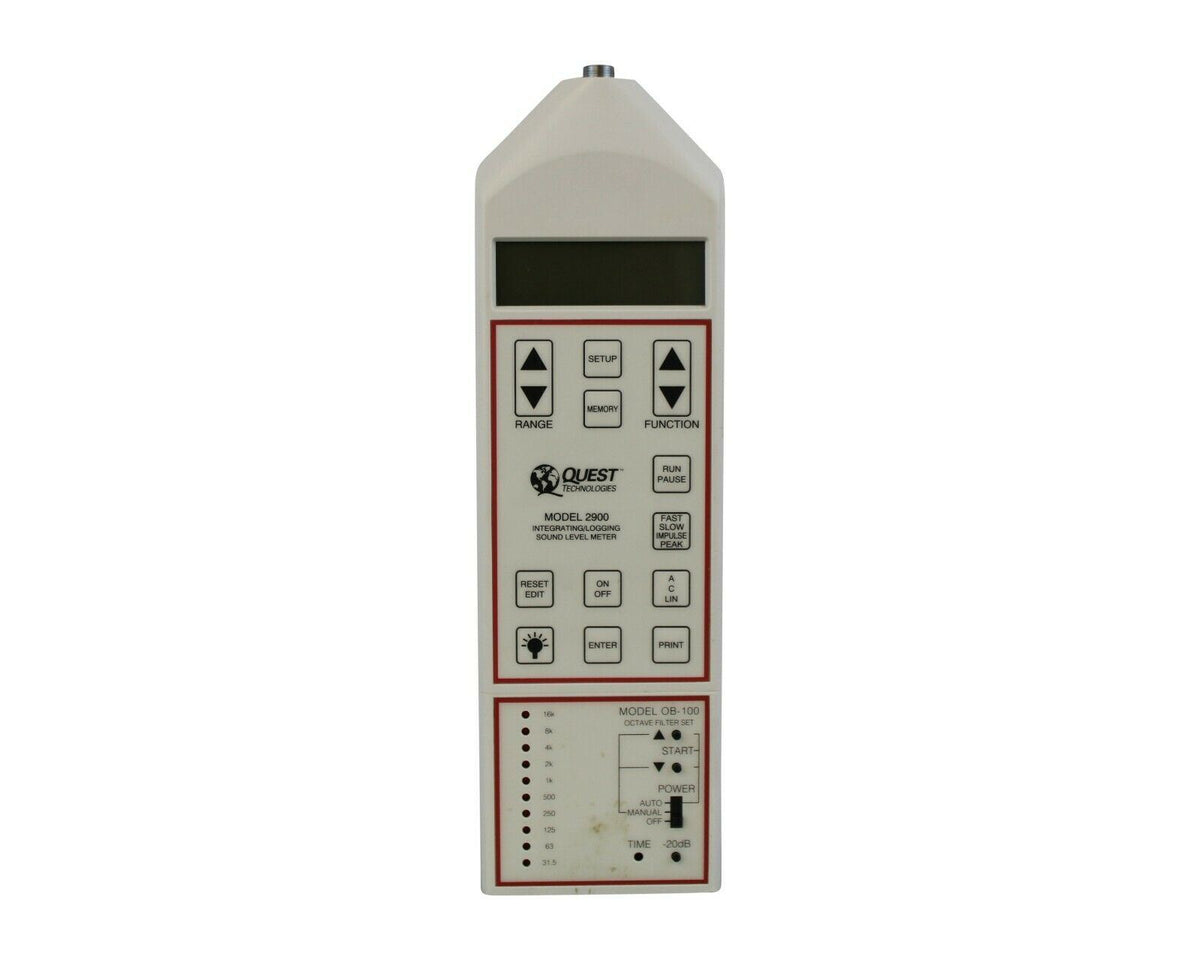 QUEST TECHNOLOGIES MODEL 2900 INTEGRATING LOGGING SOUND LEVEL METER ...