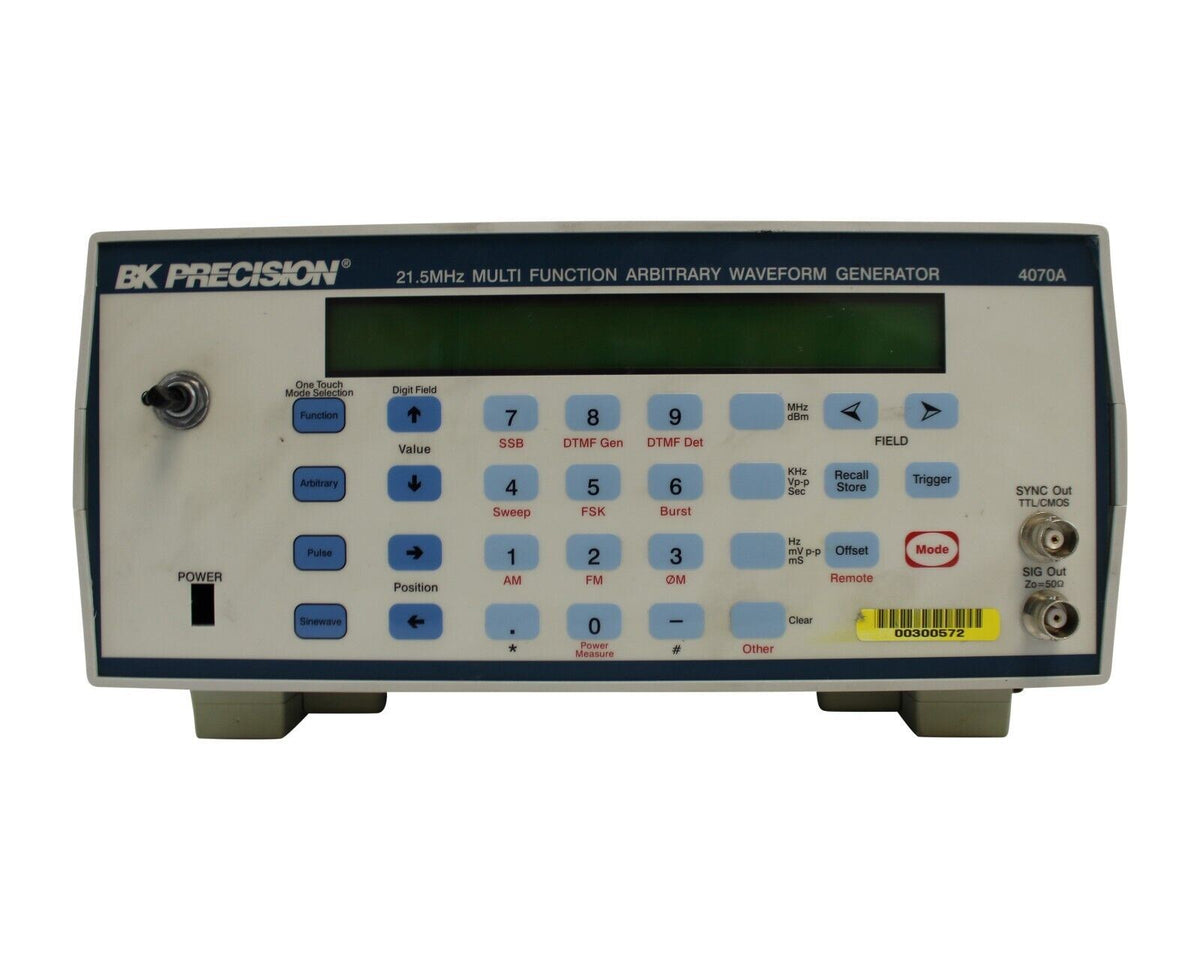 BK PRECISION 4070A 21.5MHZ MULTI FUNCTION ARBITRARY WAVEFORM GENERATOR ...