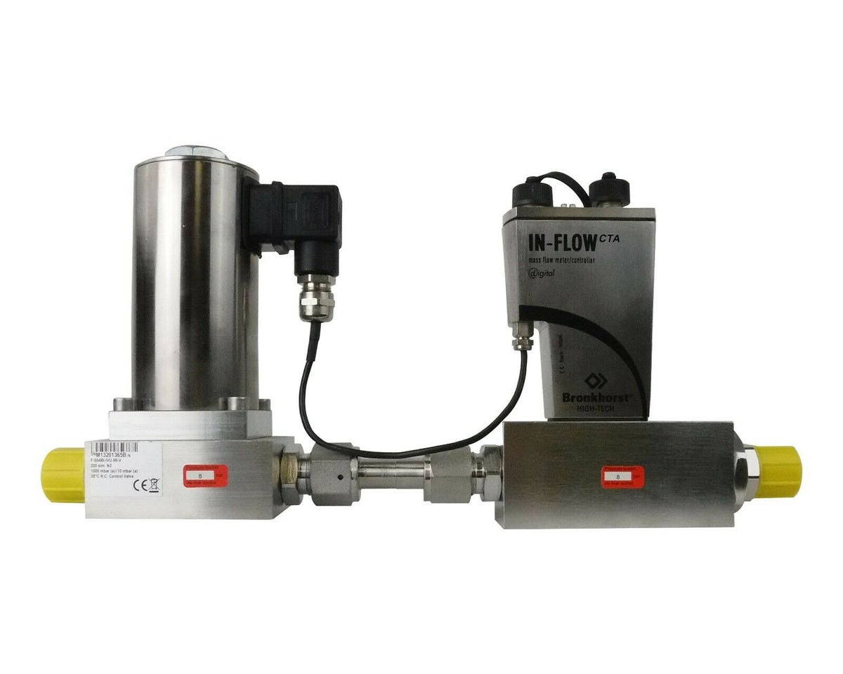 BRONKHORST MASS FLOW CONTROLLER SET INCLUDES F-004BI-IVU-99V AND T14-D ...