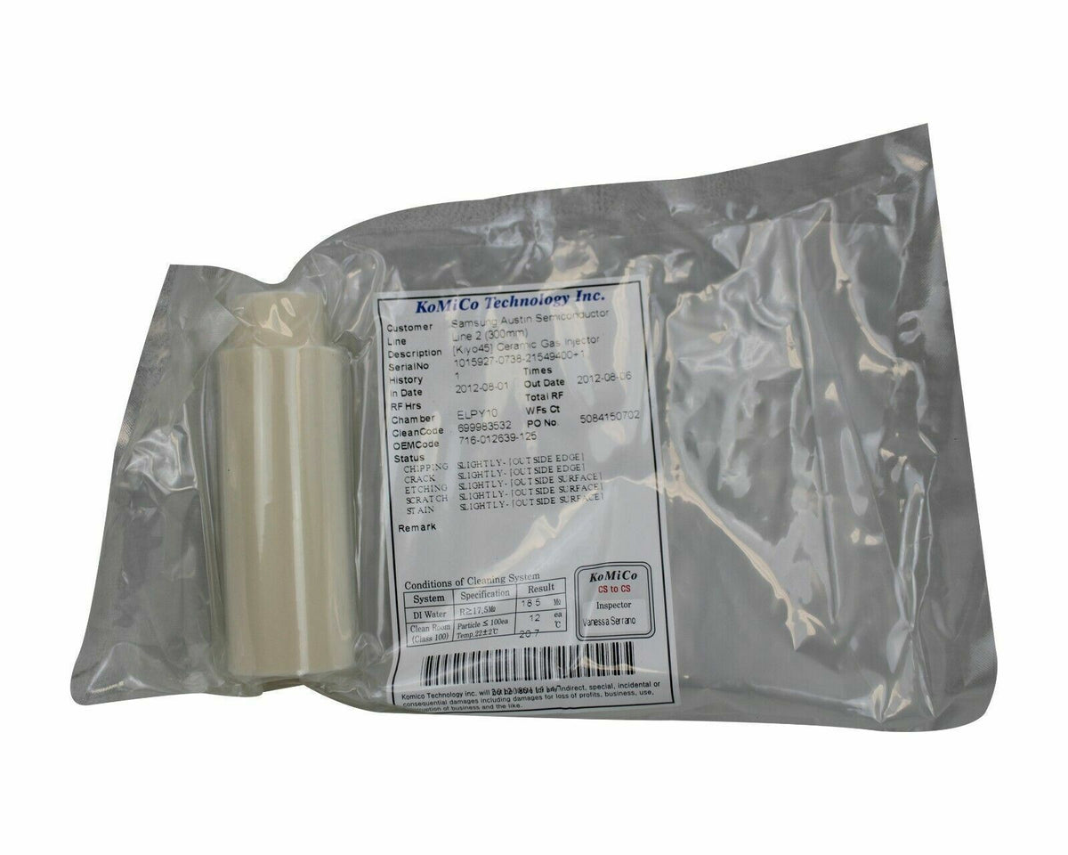 LAM RESEARCH CERAMIC GAS INJECTOR 716-012639-125 – www.myvisionsurplus.com