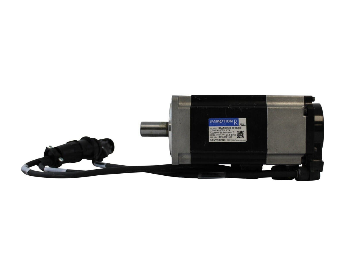 SANMOTION R AC SERVO MOTOR R2AA06040HCPBLM8 320W AC200V 1.7A – www ...